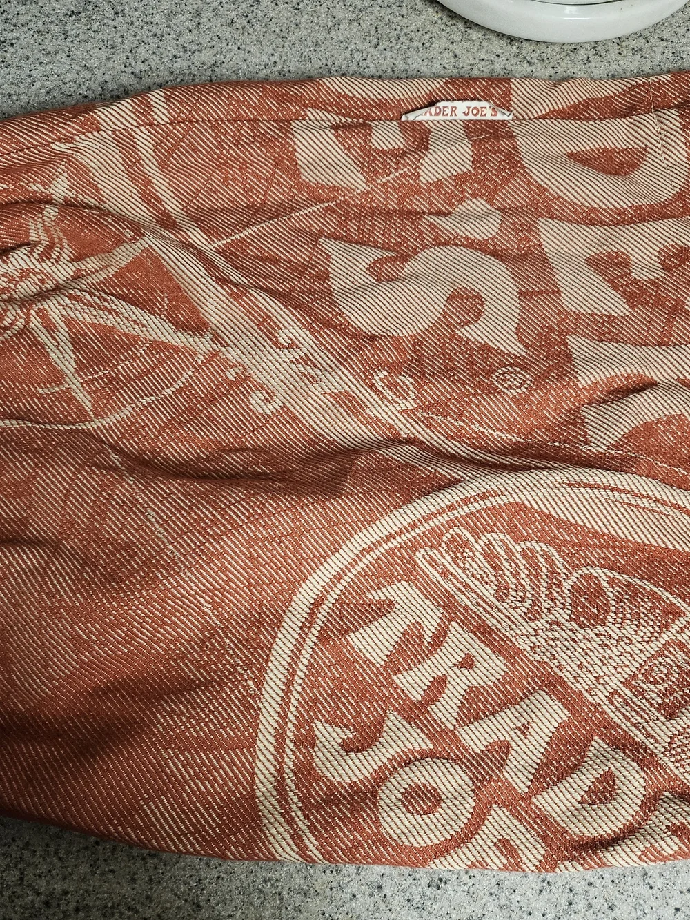 Trader Joe'S | Bags | Trader Joes Red Canvas Logo Tote | Poshmark
